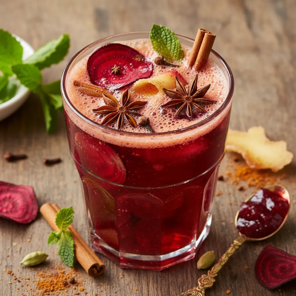 Chai-Spiced Roasted Beet and Ginger Kombucha Fizz · All Special Recipes