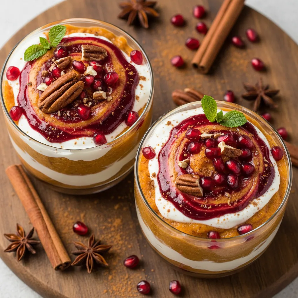 Cinnamon-Spiced Sweet Potato Chia Pudding Parfaits with Pomegranate ...